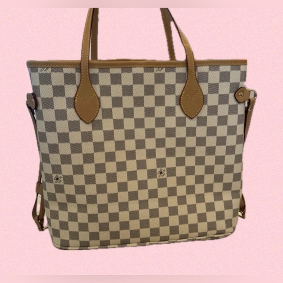 fashion tote set | Bags | New Listingelegant Checkered Tote With Tan ...